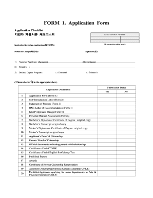 Fillable Online FORM 1 bApplicationb Form Fax Email Print - pdfFiller