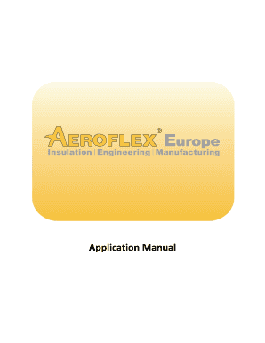 Fillable Online aeroflex Application Manual - AEROFLEX - aeroflex Fax ...