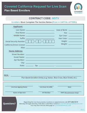 Fillable Online BCCb Request for Live Scan bformb p11 - Capital Live ...