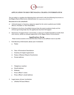Fillable Online magna-charta Application form - magna-chartaorg Fax ...