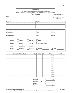 Fillable Online PO - formsmarathonpmcom Fax Email Print - pdfFiller