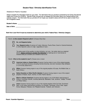 Fillable Online Student Race Ethnicity Form 2010 - webdpsk12vaus Fax ...