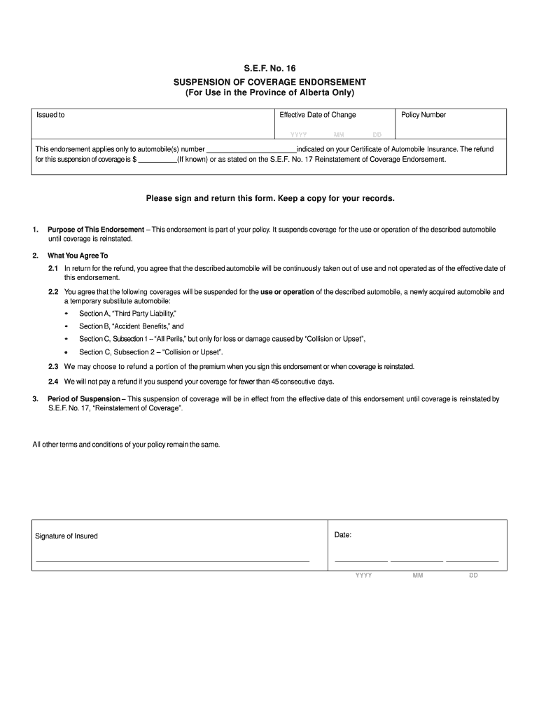 Sef16 - Fill Online, Printable, Fillable, Blank | pdfFiller