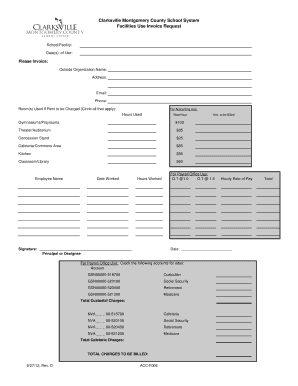 Fillable Online Clarksville Montgomery County School System Facilities ...