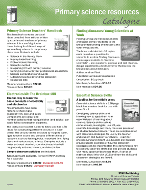 Fillable Online Primary science resources Fax Email Print - pdfFiller
