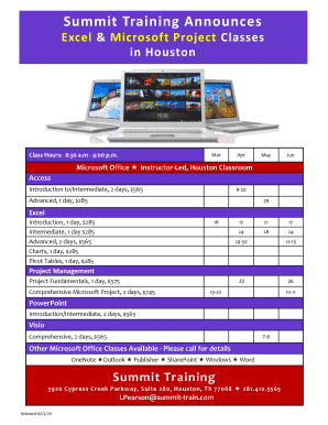 Fillable Online Summit Training Announces - ww1prwebcom Fax Email Print ...