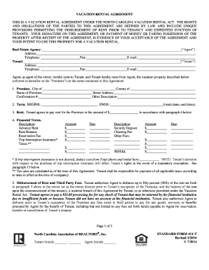 Fillable Online VACATION bRENTAL AGREEMENTb Fax Email Print - pdfFiller