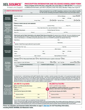 Xelsource Enrollment Form - Fill Online, Printable, Fillable, Blank ...