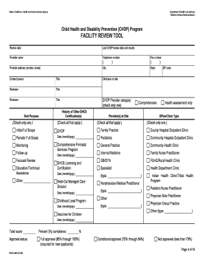 Fillable Online Facility Review Tool and Scoring Instructions DHCS 4493 ...