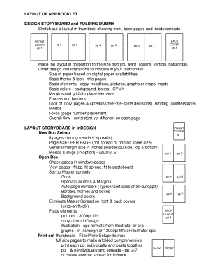Fillable Online LAYOUT OF 8PP BOOKLET Fax Email Print - pdfFiller