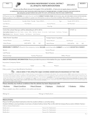 Fillable Online UIL Physicians Folder-Athleticsindd Fax Email Print ...