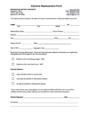 Fillable Online mbu Office (920)2062342 Fax Email Print - pdfFiller