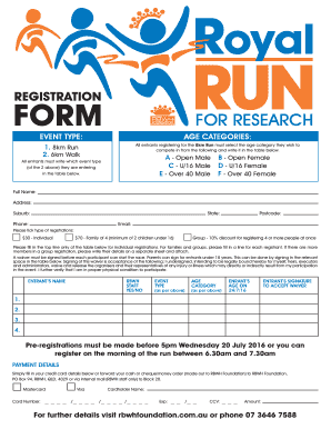 Fillable Online 8km Run Fax Email Print - pdfFiller