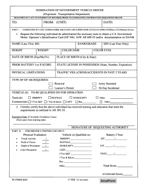 Fillable Online gordon army READ PRIVACY ACT STATEMENT ON REVERSE PRIOR ...