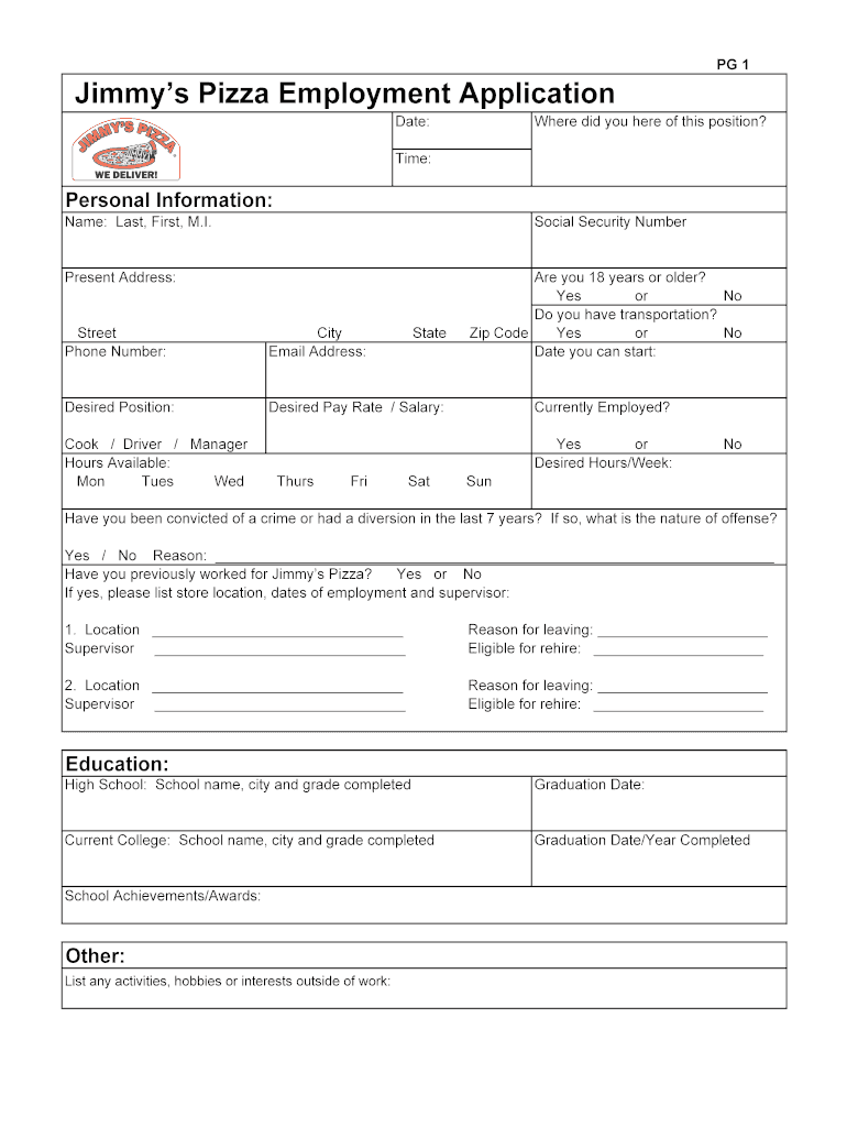 Fillable Online A PDF printable version of the application form ...