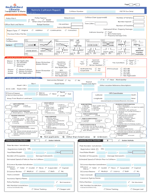 Fillable Online Vehicle Collision Report Transportation Works Fax Email ...