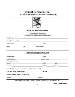 Fillable Online RSI Commercial appPDF Fax Email Print - pdfFiller