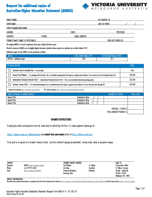 Fillable Online vu edu Request for additional AHEGS form A06 PDF bb ...