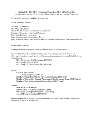 Fillable Online scouncil mlanet Meredith Solomon-Candidate for Mla ...