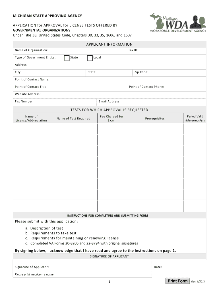 Fillable Online SAA-bApplicationb for Approval for bLicenseb Tests ...