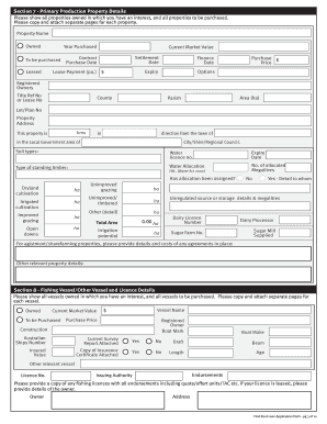 Fillable Online qraa qld gov Section 7 - Primary Production Property ...