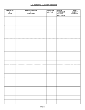 Fillable Online faa IA Renewal Activity Training Form - faa Fax Email ...