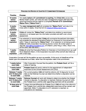 Fillable Online CHAPTER 51 COMMITMENT STATUS REVIEW FORM Fax Email ...