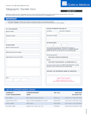 Fillable Online Universe, The CMI Global Network Fund: Fax Email Print ...