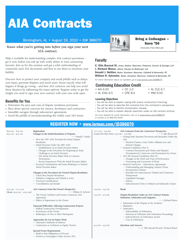 Fillable Online AIA Contracts - lesbrochures3amazonawscom Fax Email ...