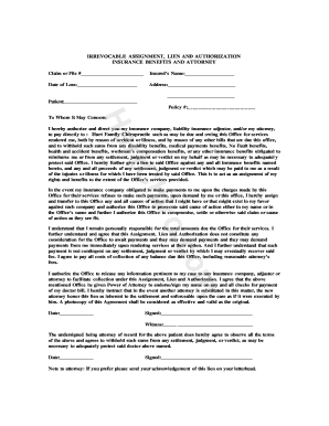 Fillable Online Hart - Irrevocable bAssignmentb Fax Email Print - pdfFiller