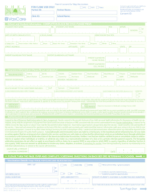 Fillable Online scdhec Parent Consent for Tdap Vaccination FOR CLINIC ...