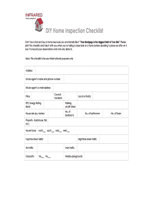 Fillable Online DIY Home Inspection Checklist Fax Email Print - pdfFiller