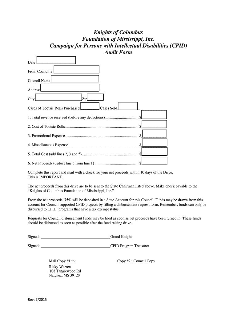 Fillable Online Campaign for Persons with Intellectual Disabilities ...