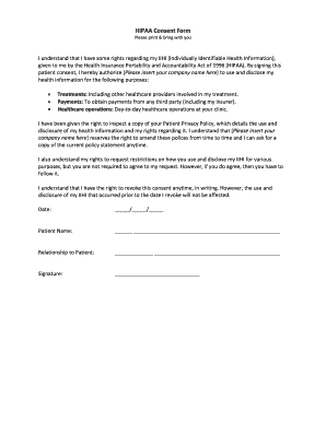 Fillable Online HIPAA Consent Form - Red Star Dental Fax Email Print ...