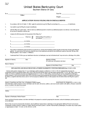 Fillable Online Form 3A United States Bankruptcy Court Fax Email Print ...