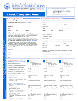Fillable Online Check Complaint bFormb - HotChecksnet Fax Email Print - pdfFiller