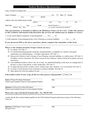 Fillable Online Student Residency Formdocx Fax Email Print - pdfFiller