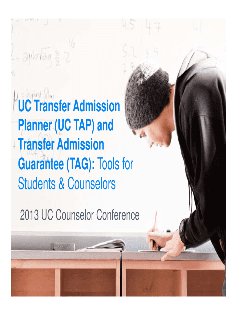Fillable Online UC Transfer Admission Fax Email Print - pdfFiller