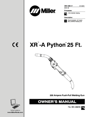 Fillable Online XR -A Python 25 Ft. - Miller Fax Email Print - pdfFiller