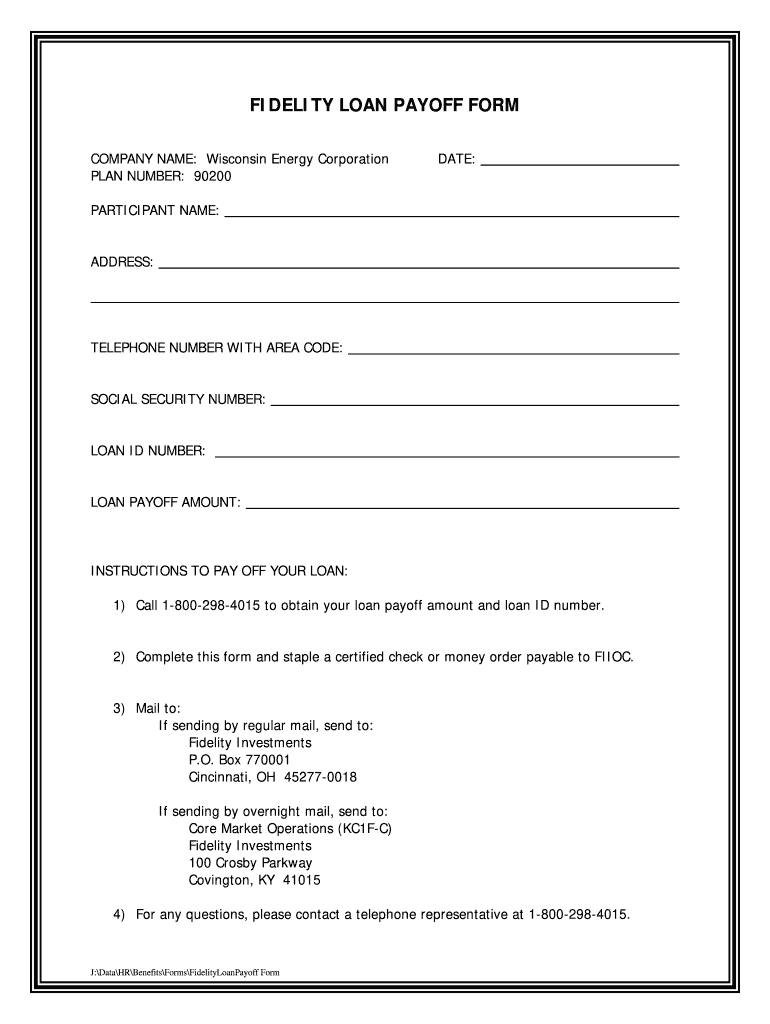 Vehicle Payoff Letter Template Fill Online Printable Fillable 