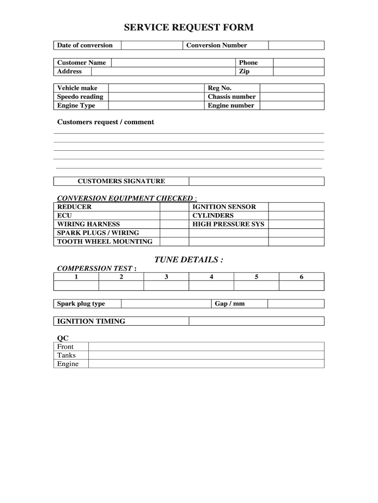 Fillable Online Service Request Form Fax Email Print - pdfFiller