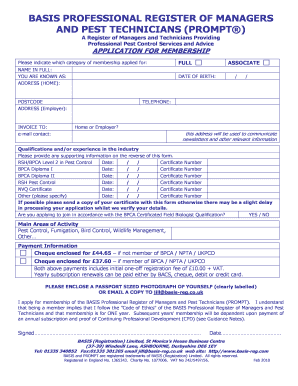 Fillable Online PROMPT Application 2010.doc. British Journal of Cancer ...