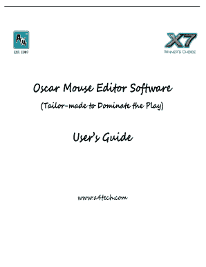 Fillable Online Oscar Mouse Editor Software Fax Email Print - pdfFiller