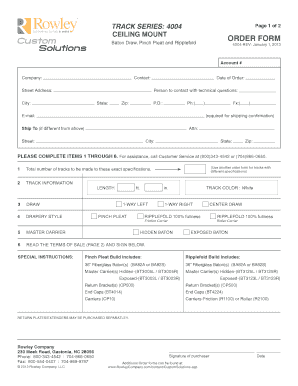 Fillable Online track series 4004 Fax Email Print - pdfFiller