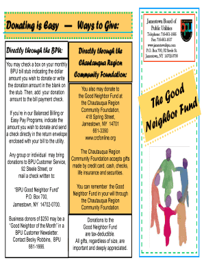 Fillable Online Donating is Easy Ways to Give Fax Email Print - pdfFiller