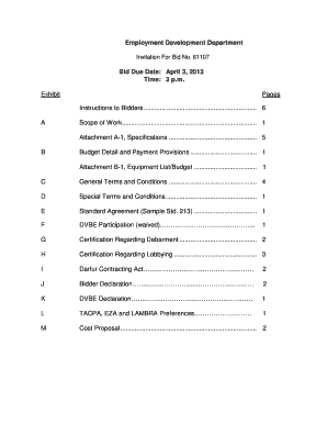 Fillable Online EDD Invitation For Bid 61107.pdf - Bidsync.com Fax ...