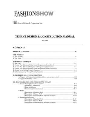 Fillable Online Tenant Design Construction Manual 5-16-05 - General ...