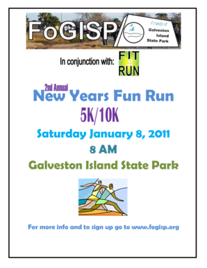 Fillable Online New Year Fun Run Fax Email Print - pdfFiller