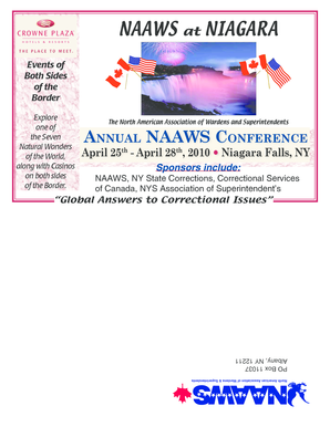 Fillable Online Vendor pamphlet for 2008 NAAWS conference. Vendor form ...