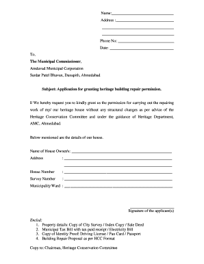 Fillable Online application form for ahmedabad municipal corporation ...